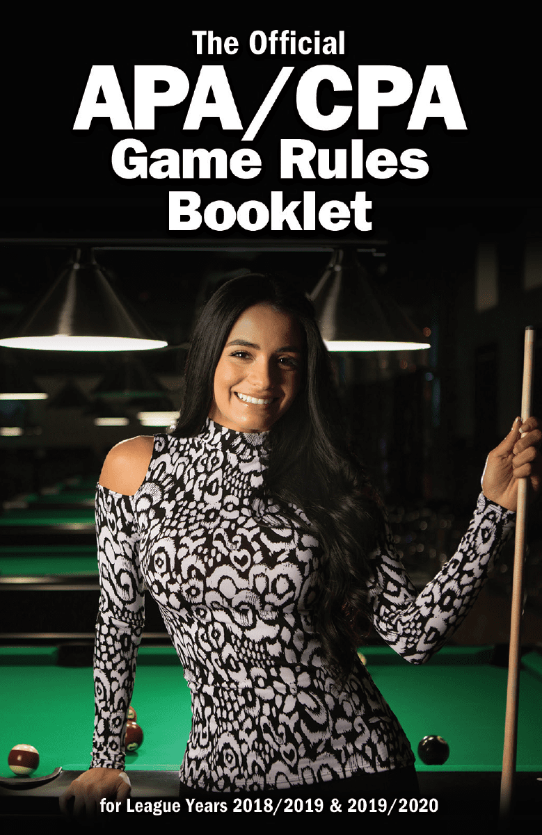 Pool Rules For APA League And Tournament Play Billiard Rules