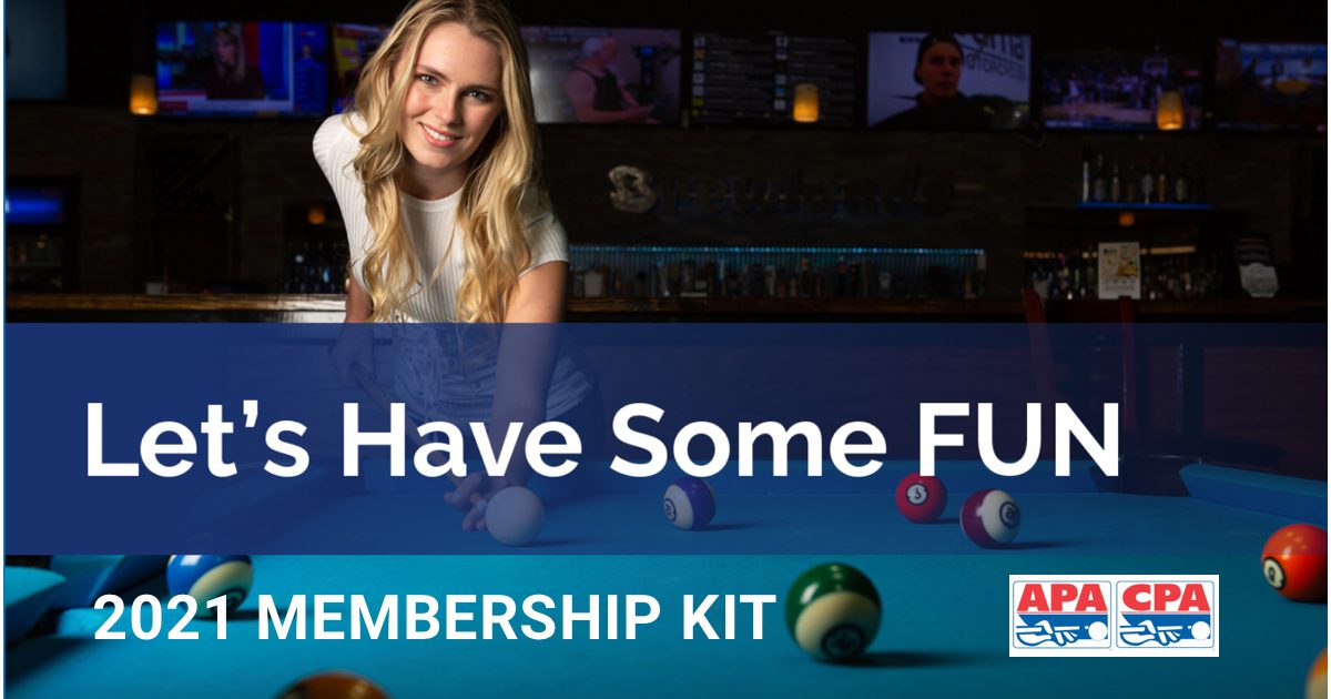Membership Welcome Kit 2021 - American Poolplayers Association